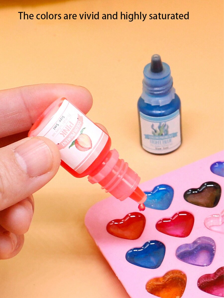 24pcs Epoxy Resin Pigment - 24 Colors Liquid Translucent Epoxy Resin ...