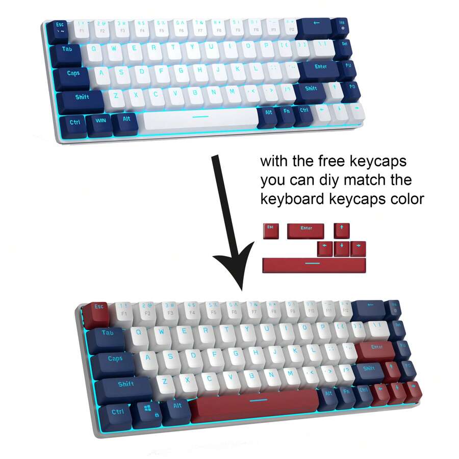 MageGee MageGee Box 60% Gaming Mechanical Keyboard Wired Game Keyboard ...