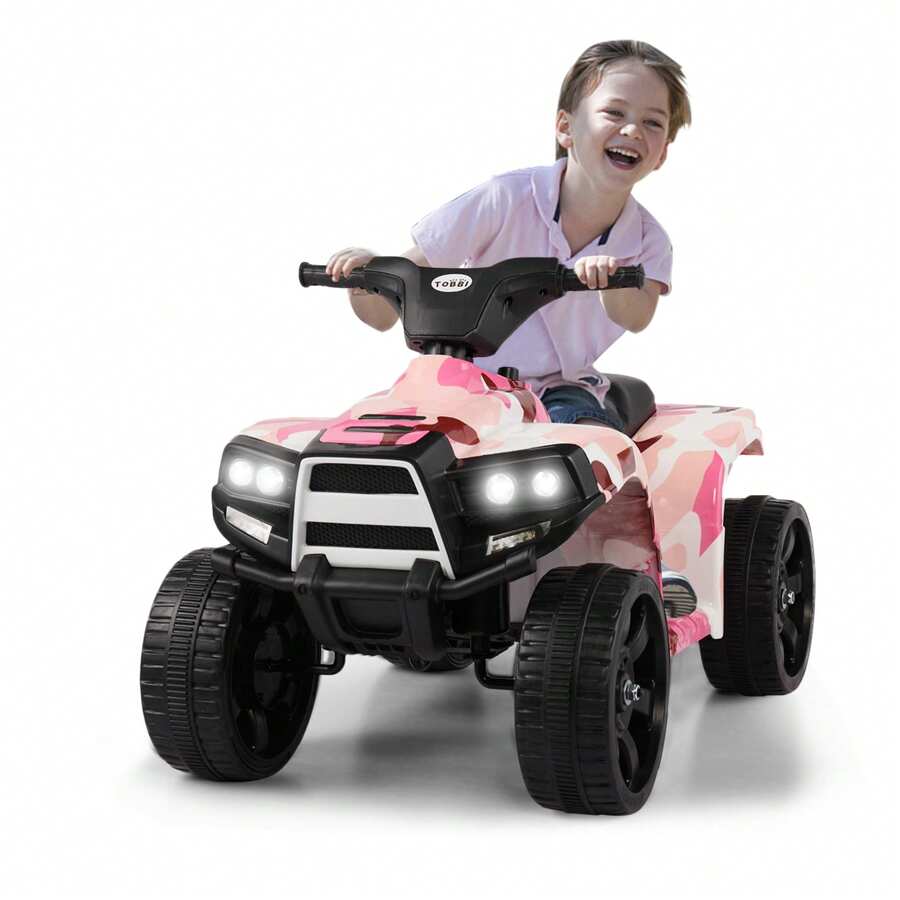 6-Volt Ride On ATV Four Wheeler Quad Car For Kids 1-3, Electric 4 ...