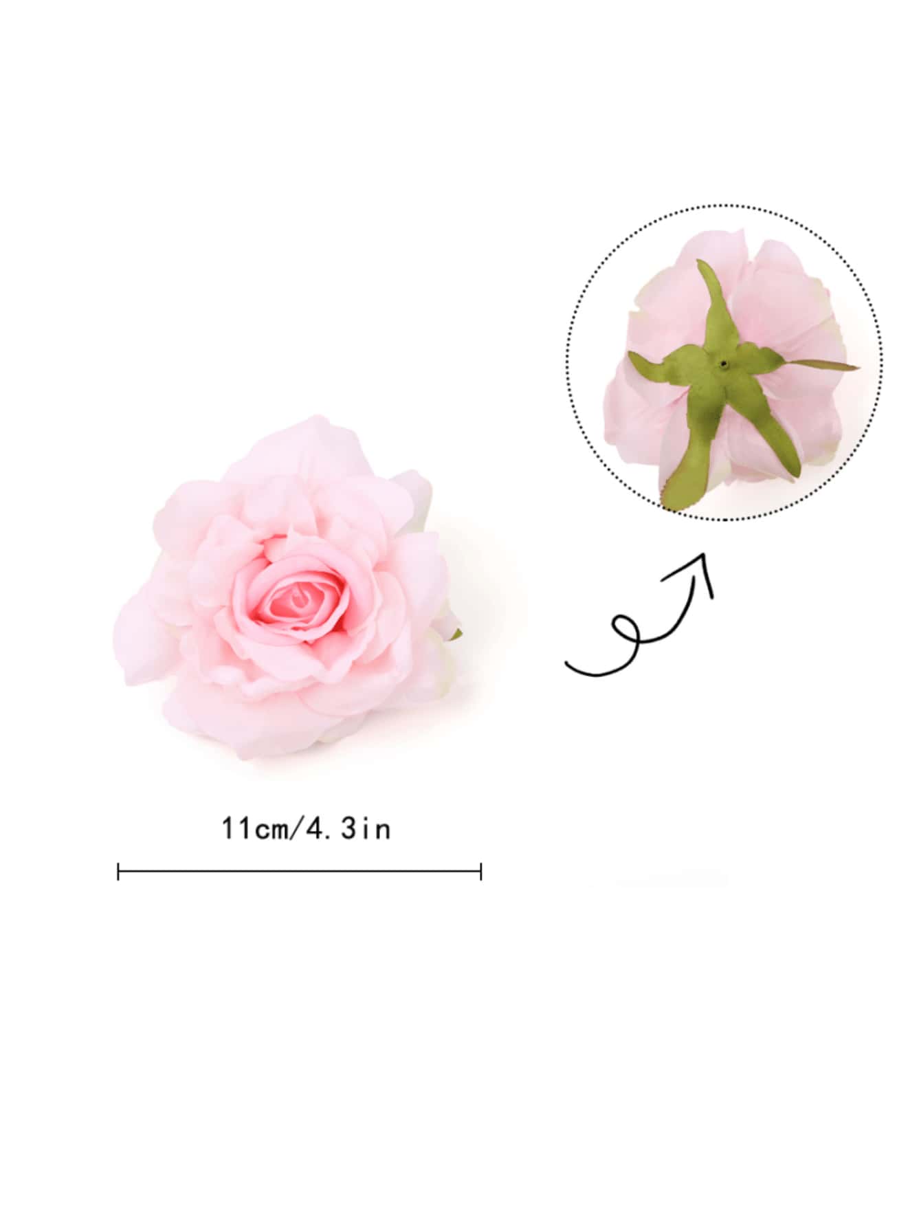 20 Pack Foam Pink Flowers, 4 Inch Artificial Stemless Roses For Crafts ...