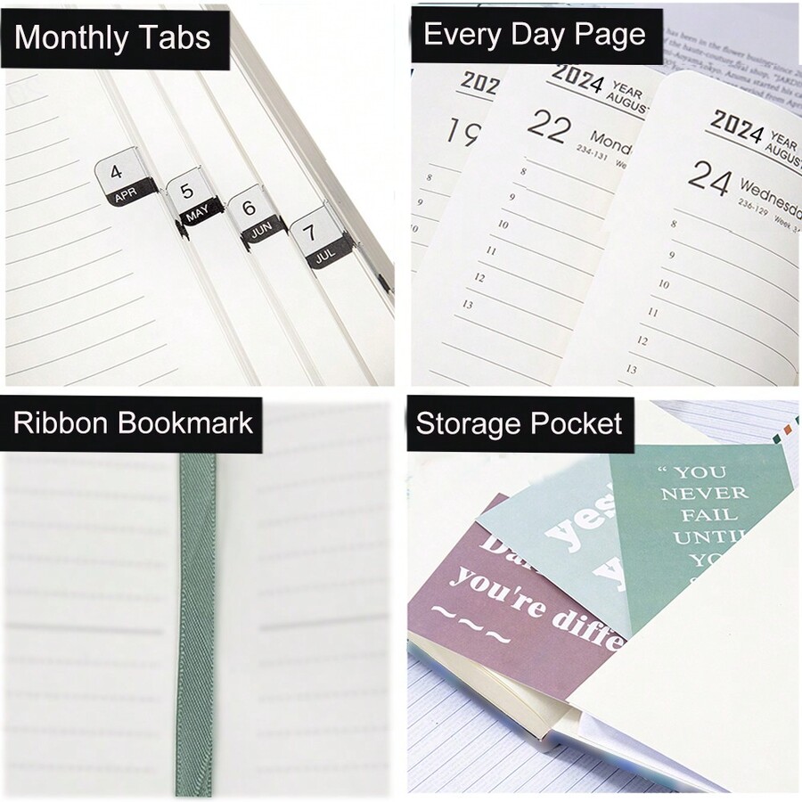 Diary 2024 A5 Page a Day, Day Per Page Diary 2024 From January 2024 to ...