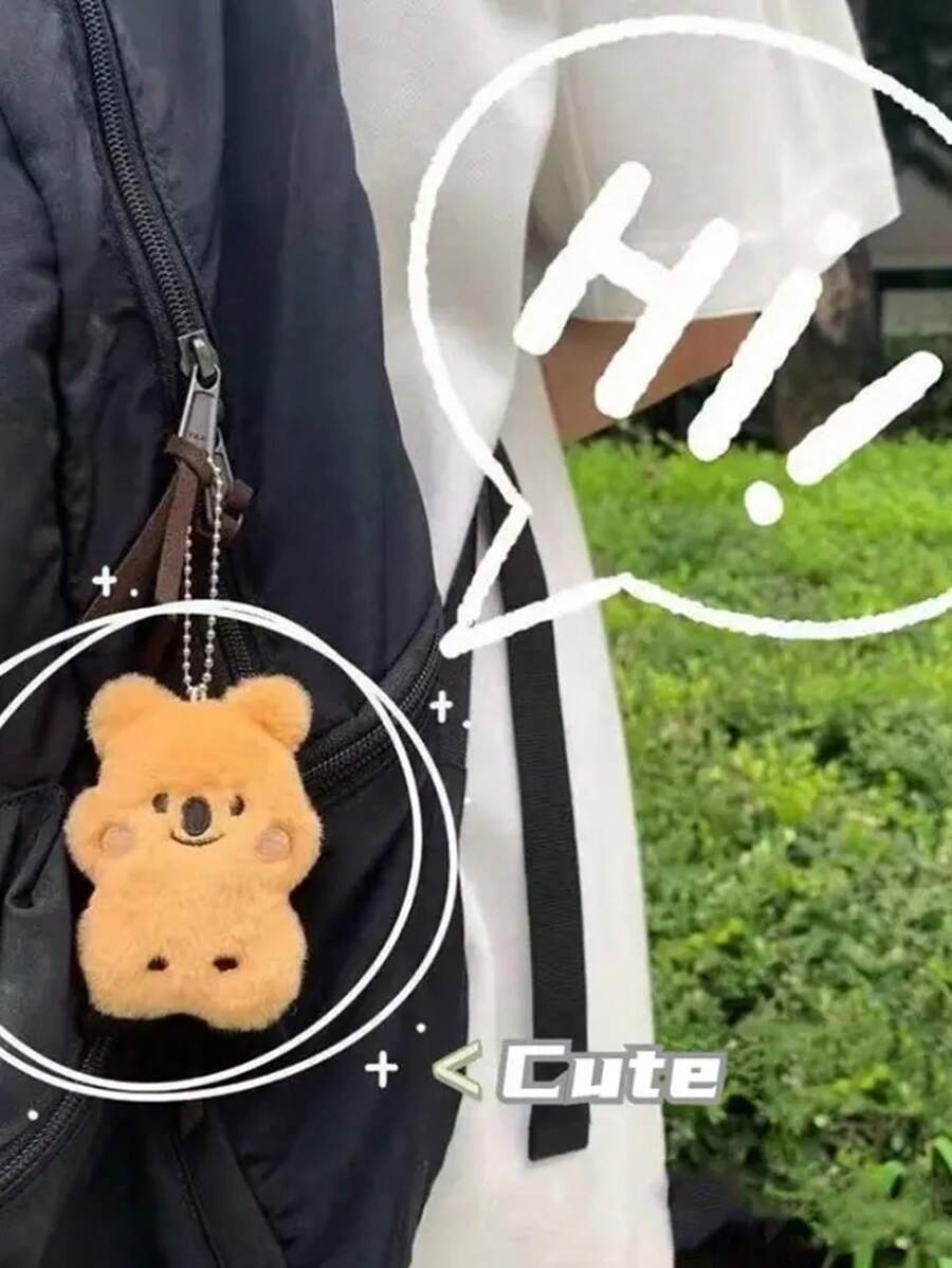 1pc Koala Plush Doll Keychain Cartoon Pendant Stuffed Toy Hanging ...