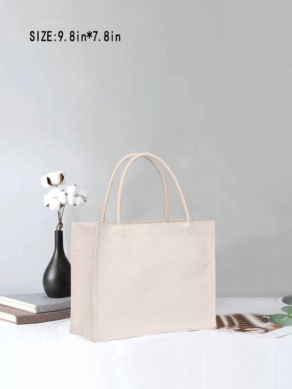 Large Capacity Linen Shopping Bag | SHEIN USA