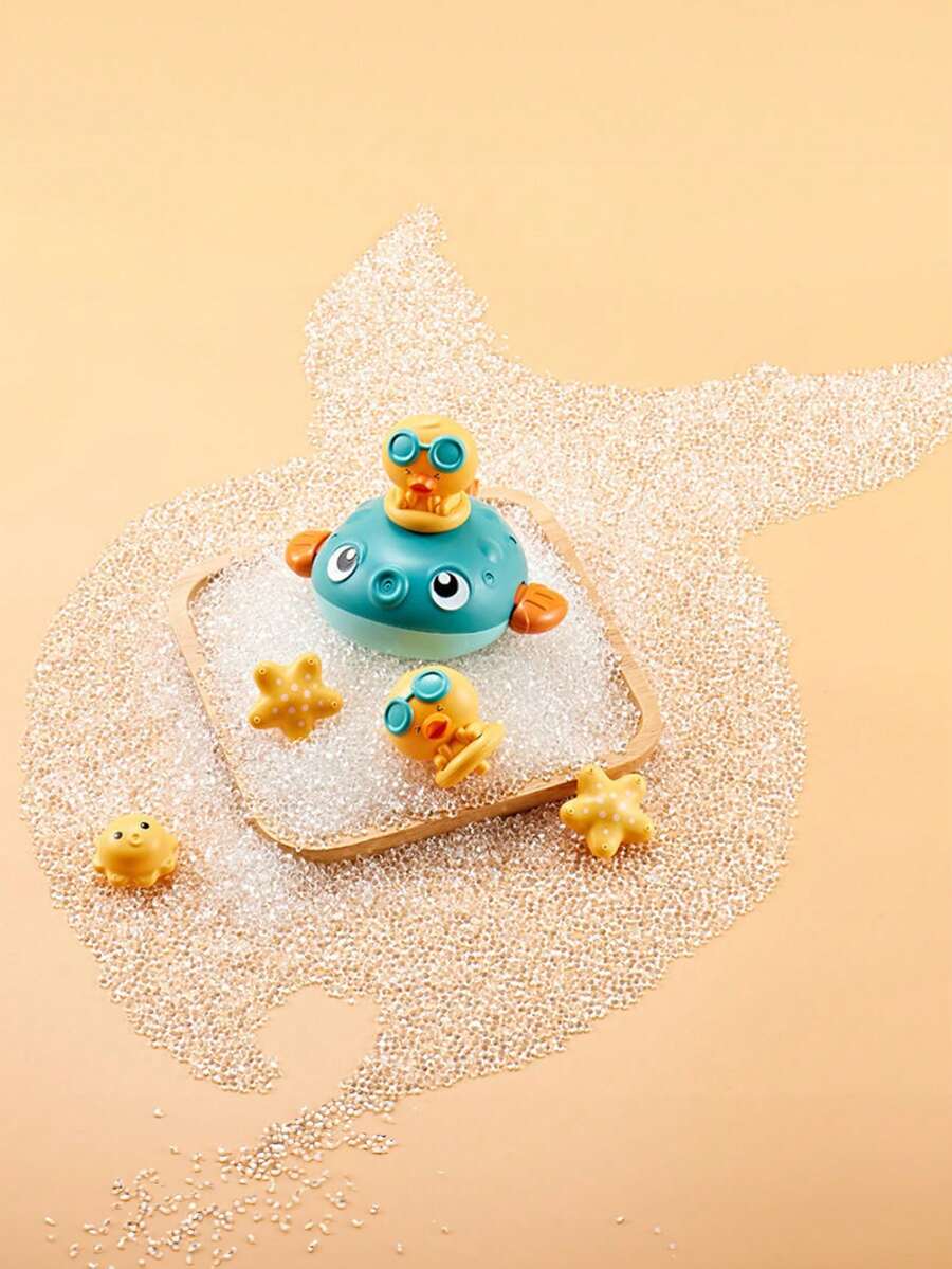 Baby bath toys plastic water electric water jet puffer fish bathroom ...