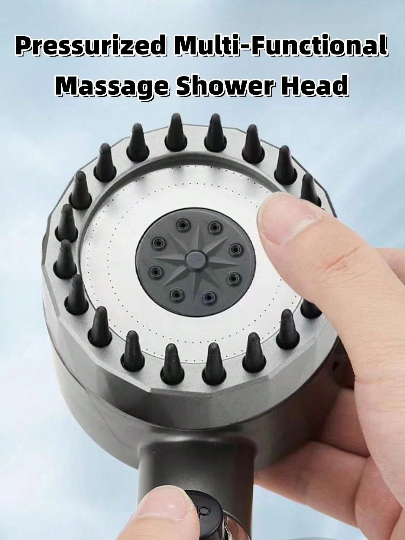4-In-1 Showerhead With Massage, High Pressure, And Filter Features ...