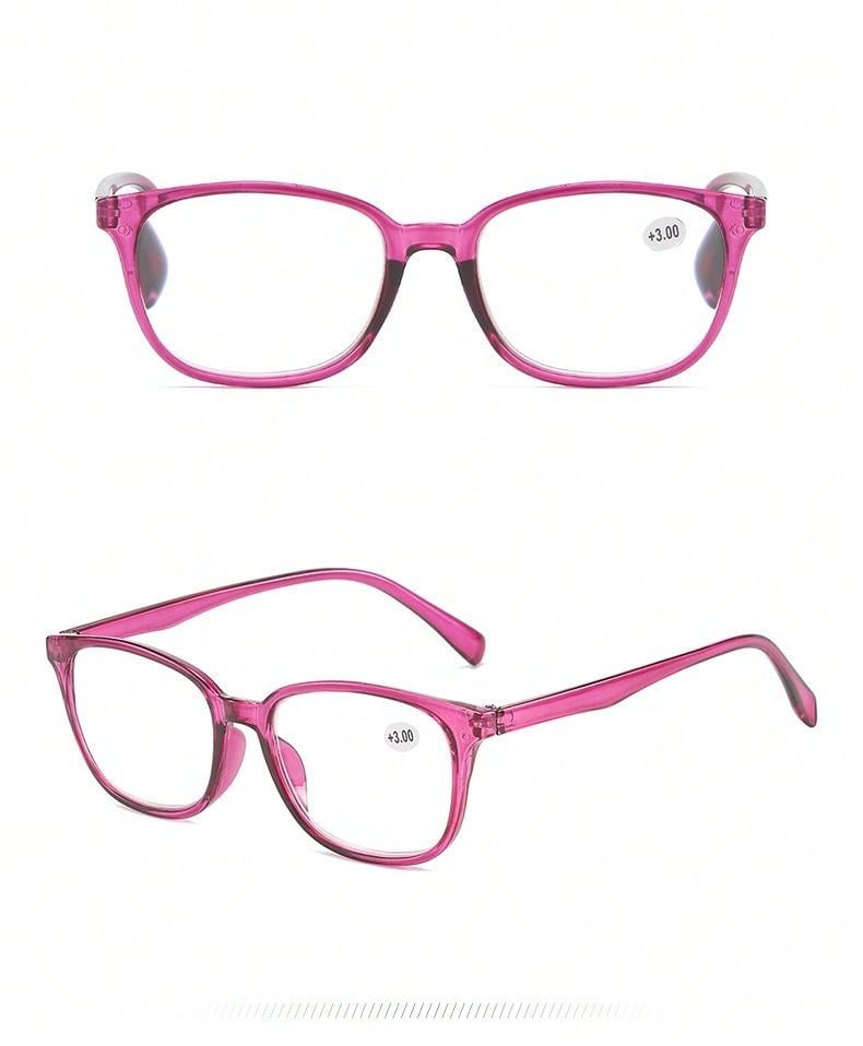 Zy18144 1pc Tr Squared Frame Good Quality Presbyopia Fashion Male Female Unisex Corrective