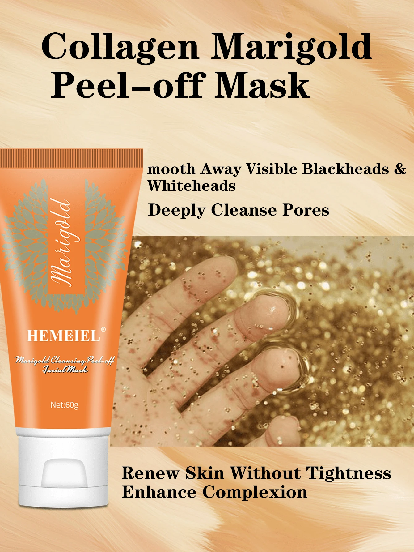 HEMEIEL Exfoliating Deep Cleansing Peel-Off Mask 60g: Deeply Cleanses ...