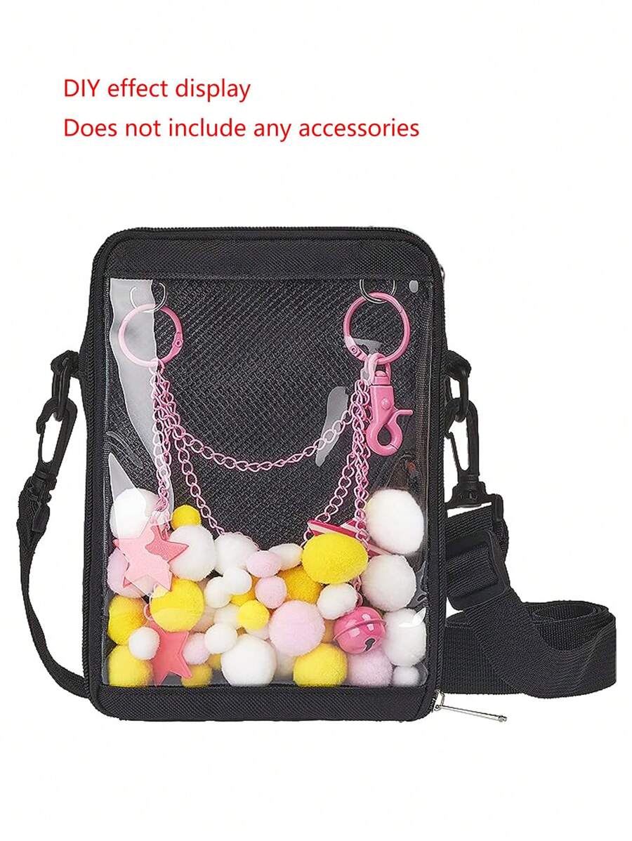 Bolso Ita Diy Transparente De Anime Con Pines Cruzados, Bolso Itabag De ...