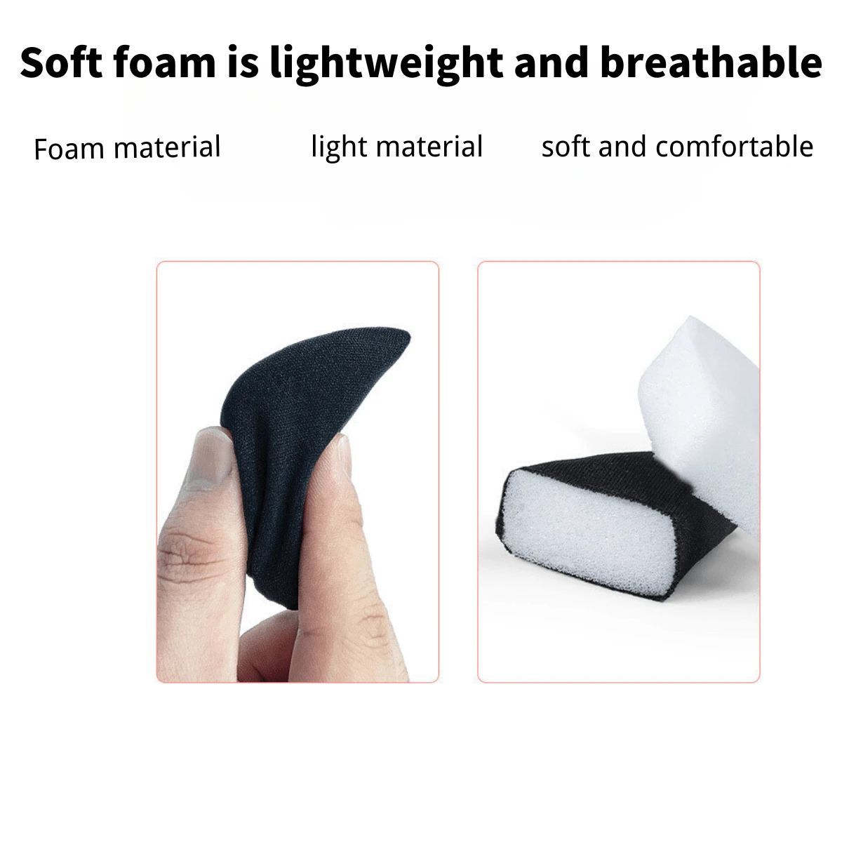 1pair Sponge Shoe Toe Inserts For High Heels Adjust Shoe Size, Soft ...