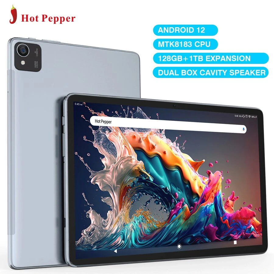 HOT PEPPER DT40 Tablet 6GB RAM 128GB ROM 1TB Expand MT8183 CPU 10.1 ...