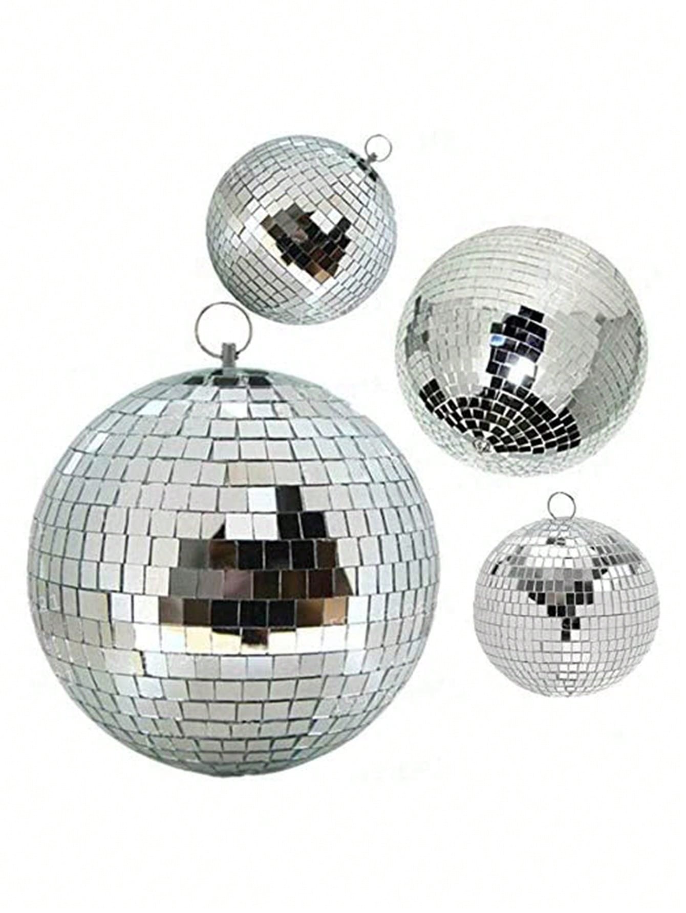 1pc Large Cool & Fun Silver Hanging Disco Ball With Multiple Sizes ...