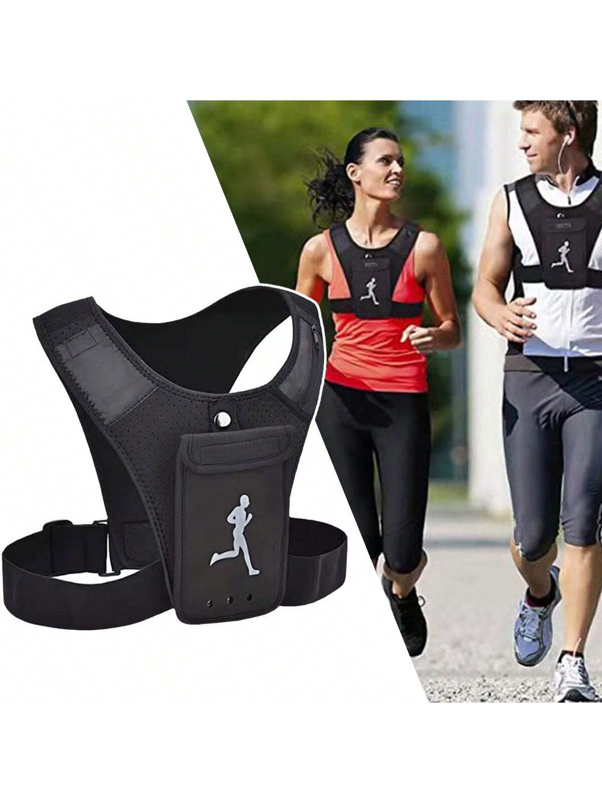 Running Vest Phone Holder for Men Women, Cell Phone & Key Pouch ...
