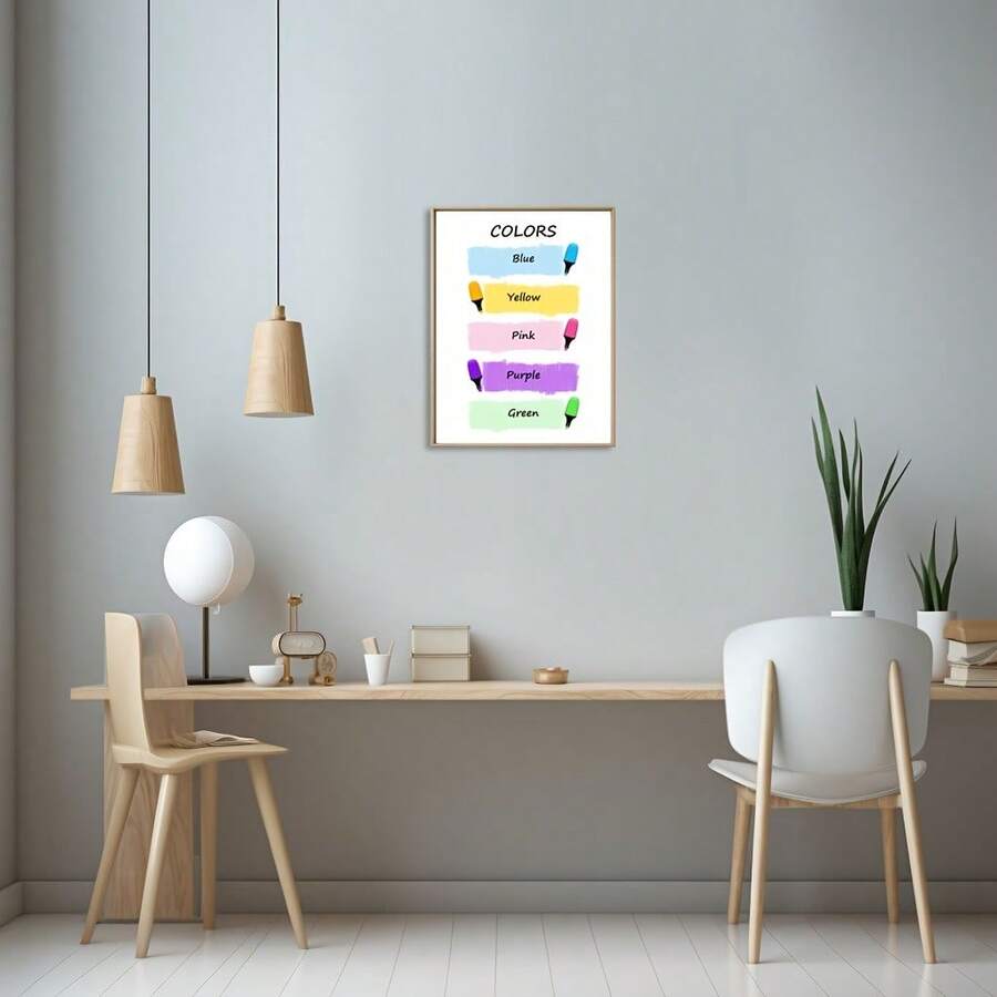 Colorful Printable Educational Poster For Kindergarten Classroom ...