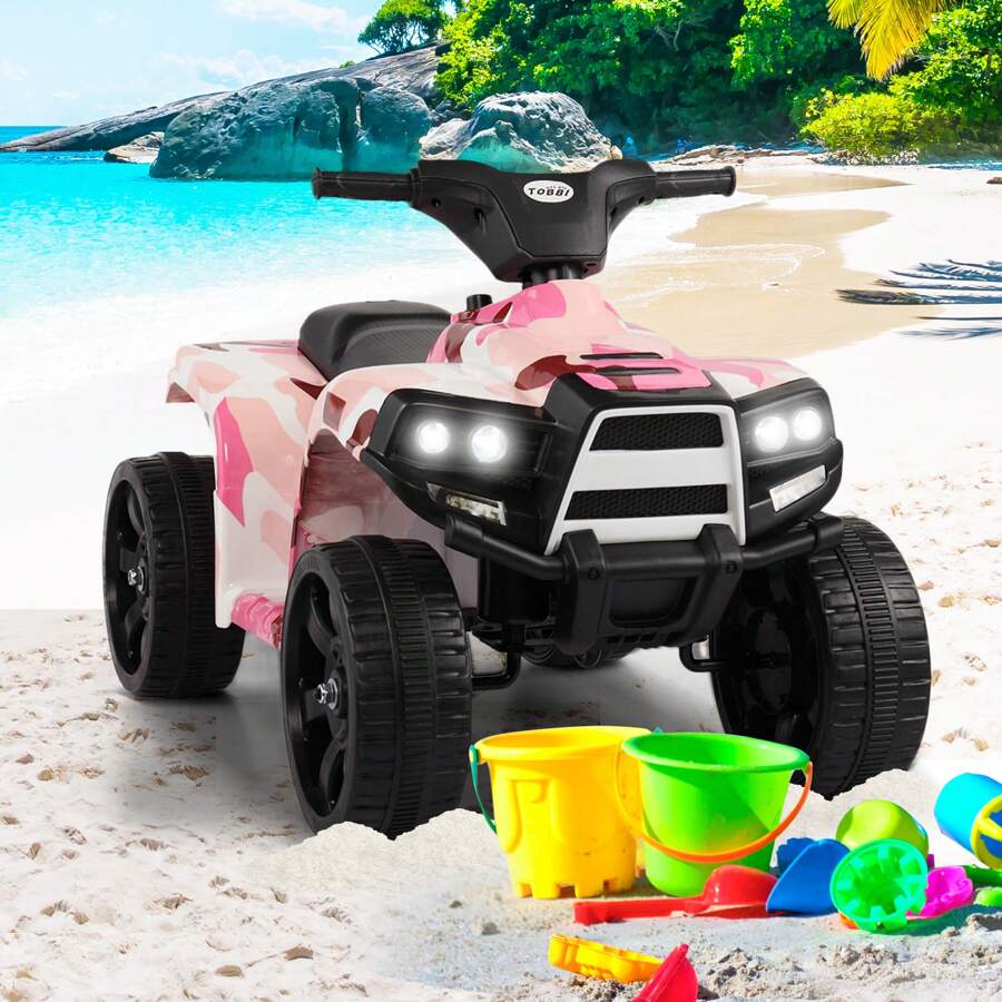 6-Volt Ride On ATV Four Wheeler Quad Car For Kids 1-3, Electric 4 ...