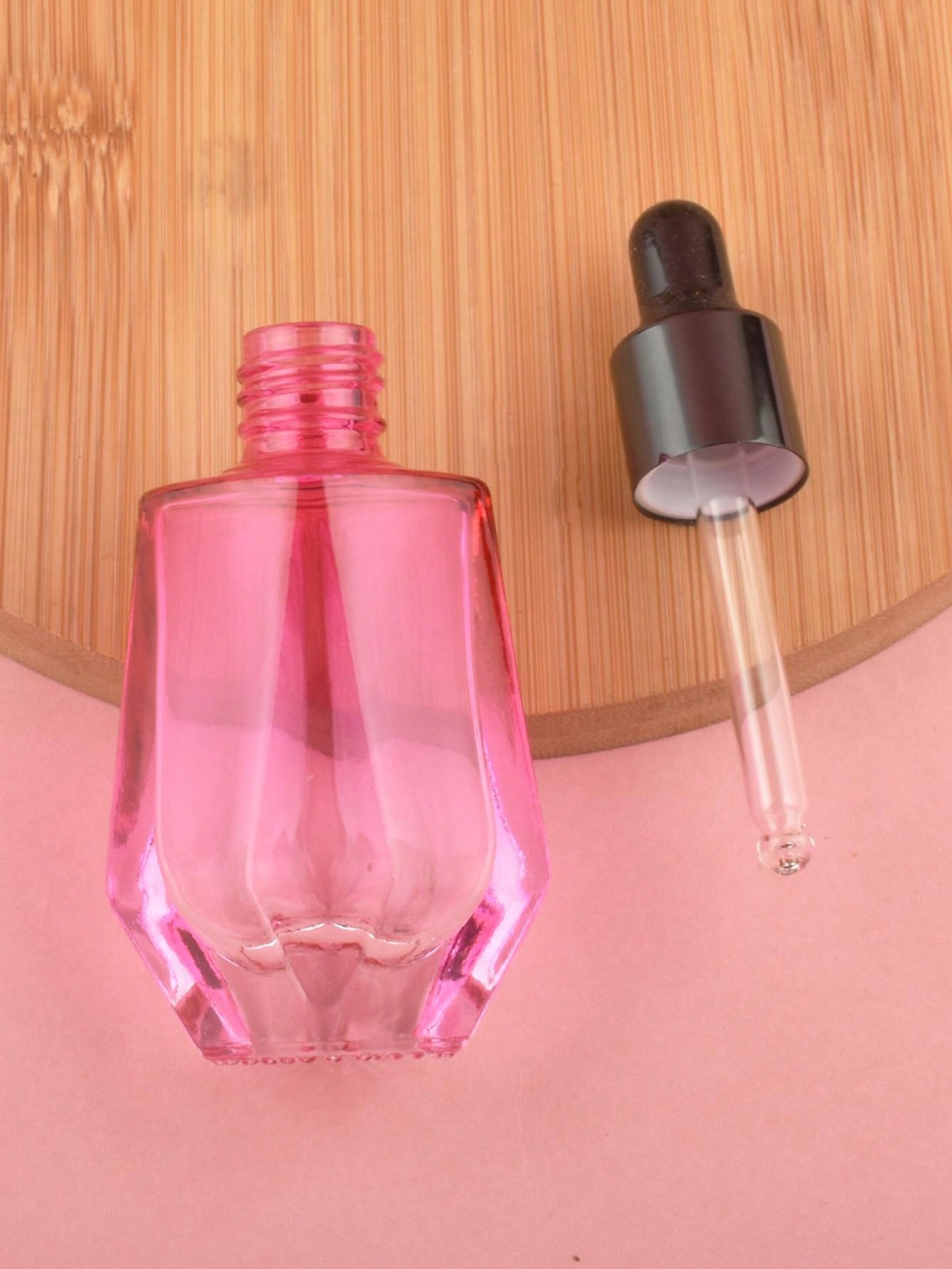 10ml Ombre Pink Glass Dropper Pipette Bottle With Black Head Glass ...