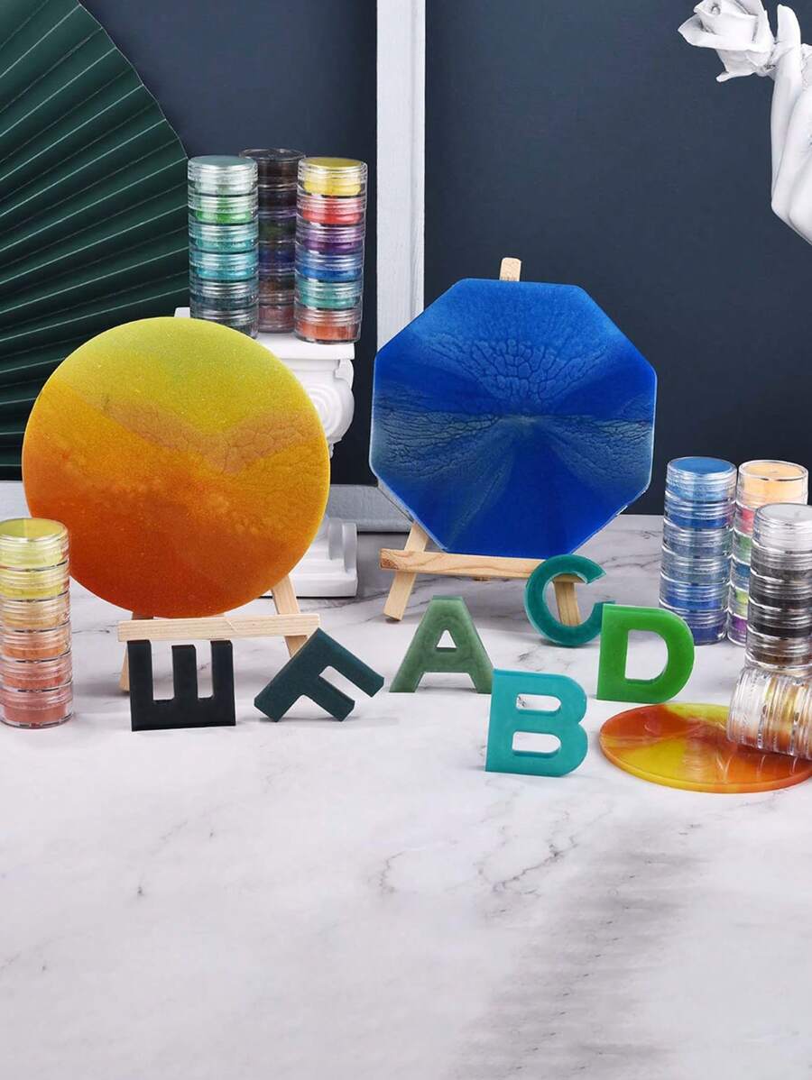 6-color Set Epoxy Resin Special Mica Powder Pigment For Filling ...