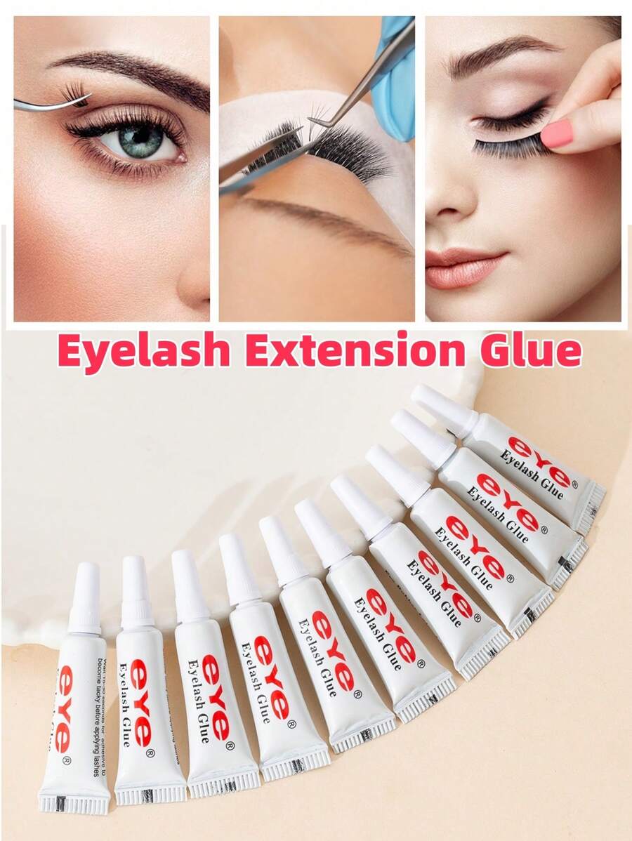 Eyelash Extension Glue, Box of 10PCS single bottle 1.5ML Eyelash Makeup ...