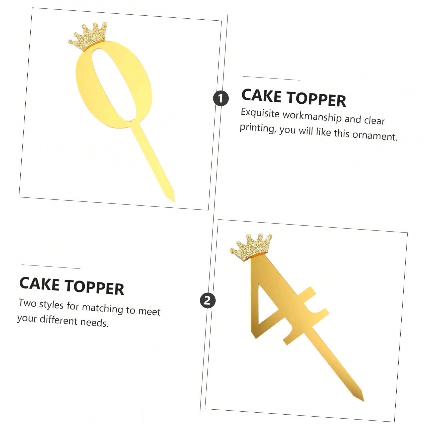 Digital Cake Plugin cake toppers birthday party decorations gold trim ...