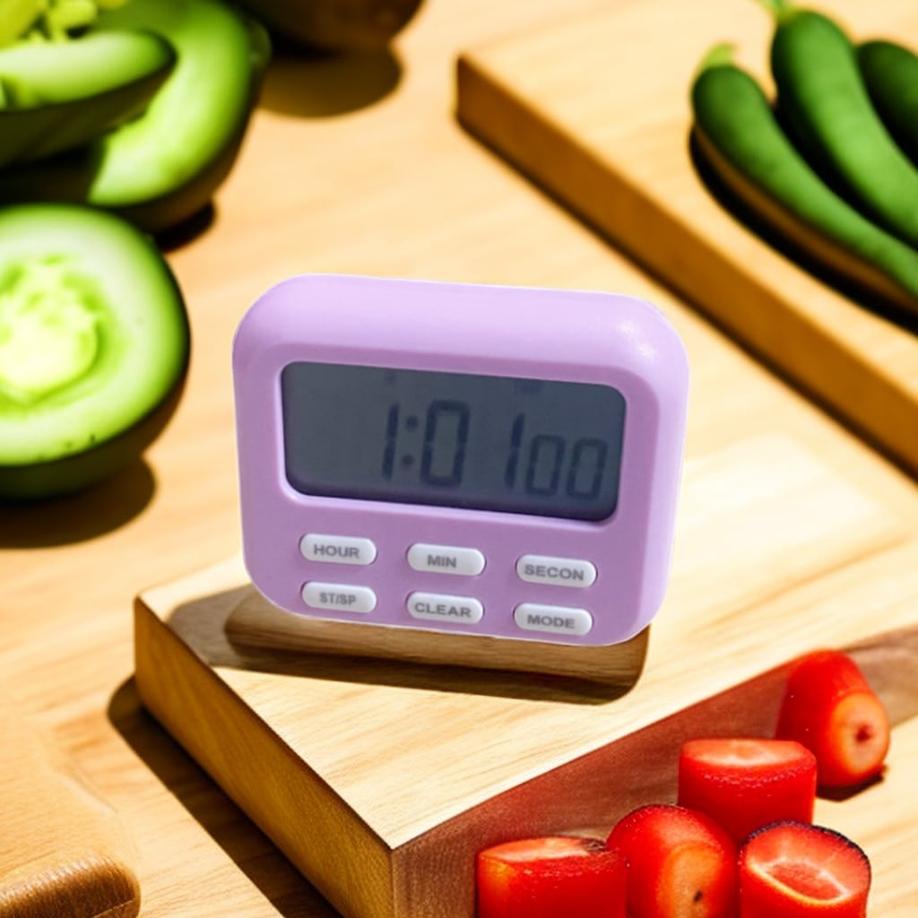 1pc Mini Portable Visual Time Electronic Stopwatch Kitchen Timer For ...