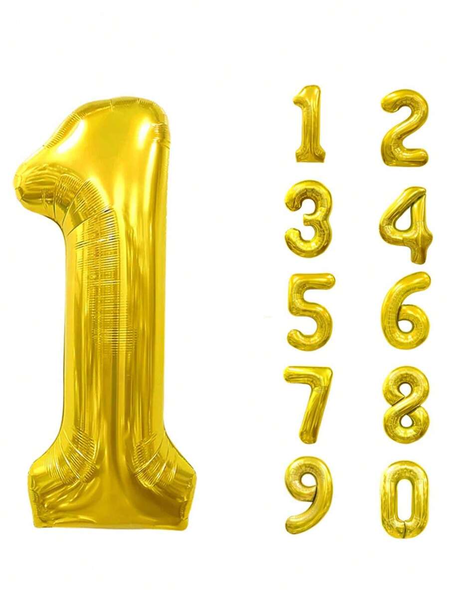 40 Inch Large Numbers Balloons ,Foil Mylar Big Number Balloons for Birthday Party supplies ...
