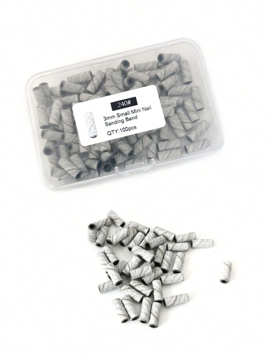 hytoos 100Pcs/Box #240 3Mm Mini Zebra Sanding Bands For Fast Acrylic ...