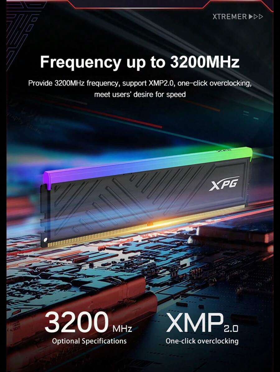 ADATA ADATA XPG SPECTRIX D35G DDR4 RGB WHITE Memory 3200MHz 3600MHz 8GB ...