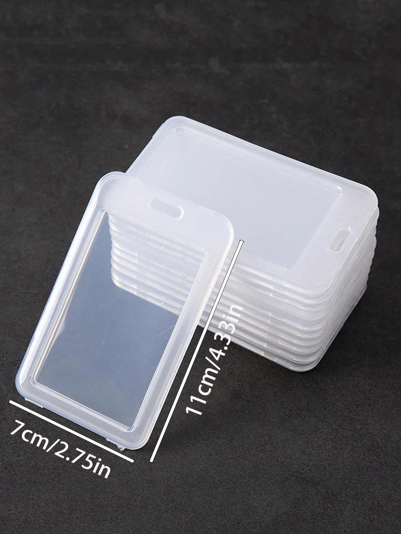 2pcs Transparent Flip Card Holder For Bus Pass, Access Control Card ...
