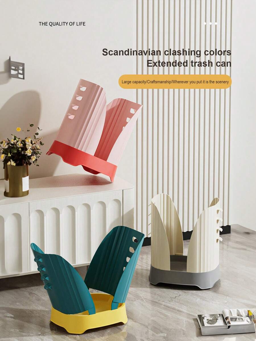 Desktop Trash Can Foldable Adjustable New Style Bathroom Kitchen ...