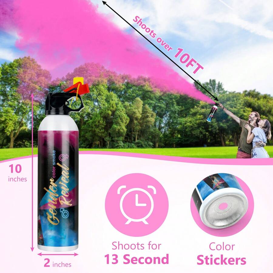 Gender Reveal Fire Extinguisher Color Blast, Pink Color Blast Fire ...