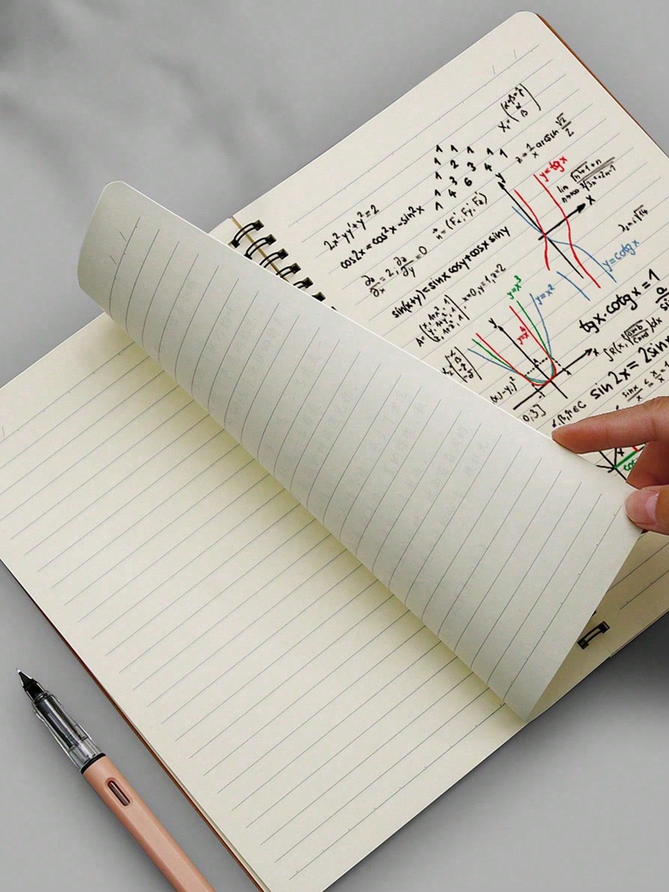 1pc Solid Color Spiral Notebook, Simple And Portable Multi-purpose ...