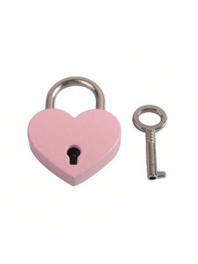 1pc Love Heart Shape Small Padlock | SHEIN USA