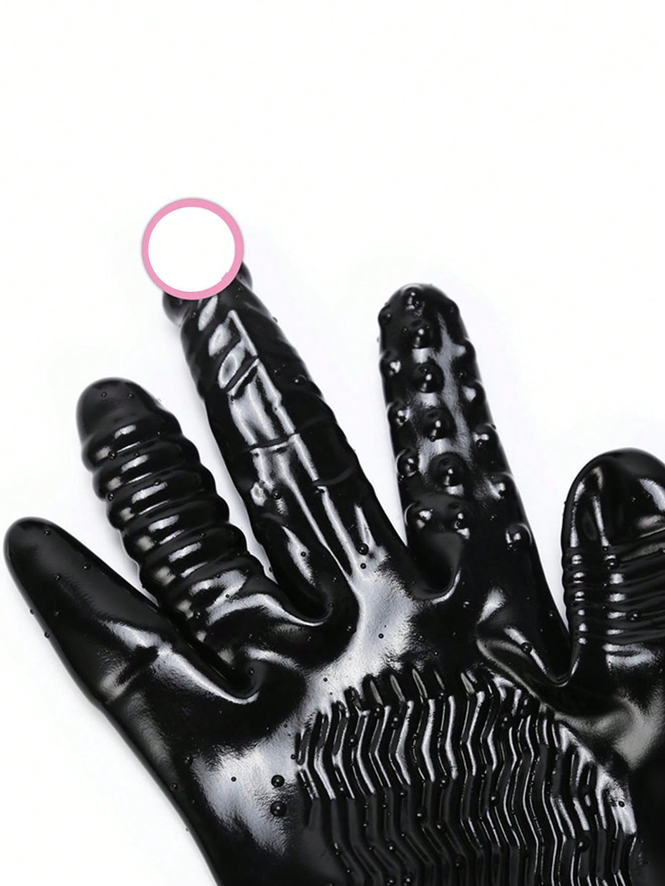 Vibrating Five Finger Love Glove Bdsm Tool, Multi-functional Couple Plaything, Silicone Sex Toy ...