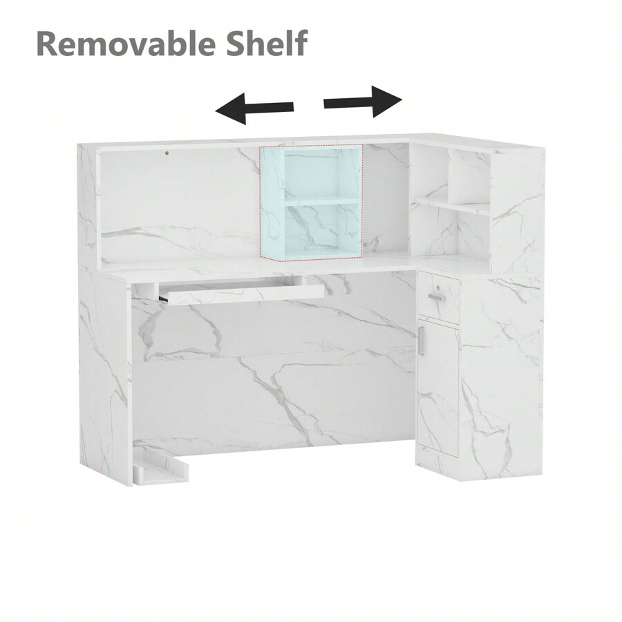 Modern Reception Desk Counter Table, L-Shap Reception Room Front Desk ... Modern Reception Desk Counter Table, L-Shap Reception Room Front Desk ...