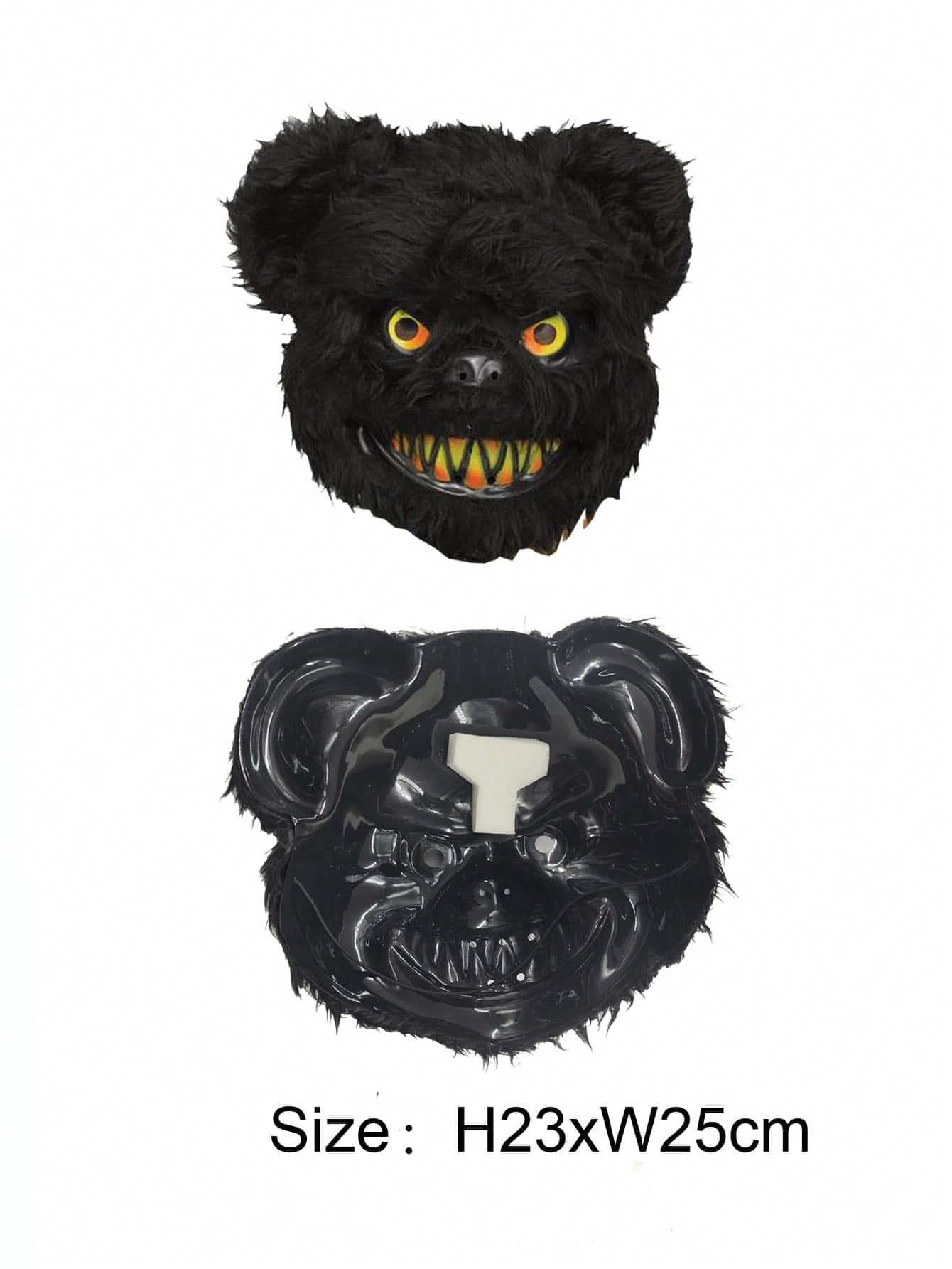 Adult Halloween Party Pvc Plush Bear Shaped Mask, Realistic And Scary ...
