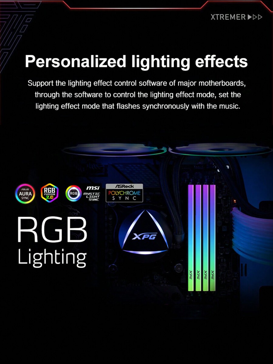 ADATA ADATA XPG SPECTRIX D35G DDR4 RGB WHITE Memory 3200MHz 3600MHz 8GB ...