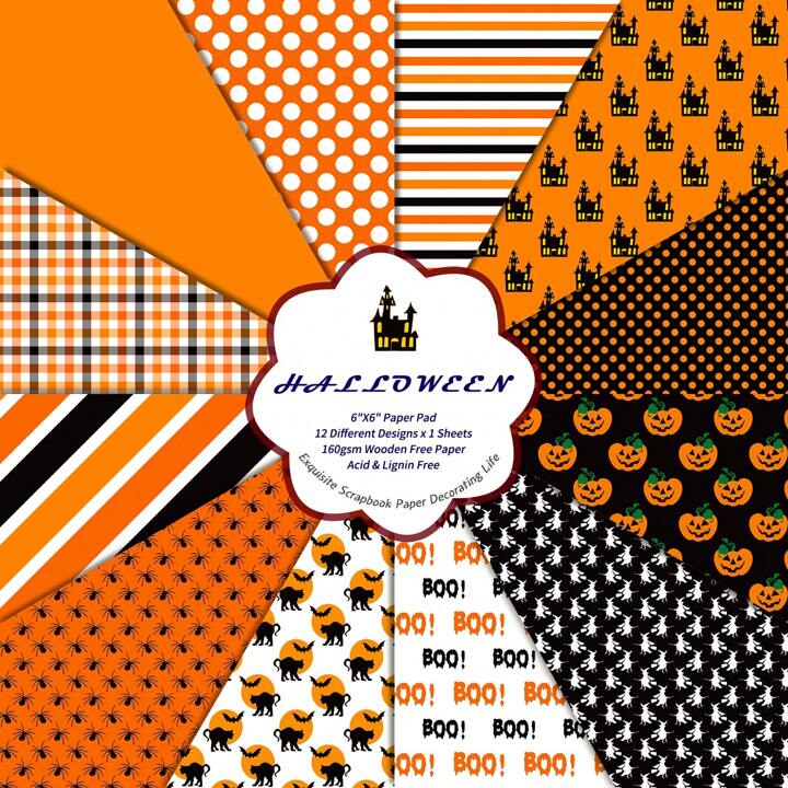 Halloween Scrapbook Paper Patterns