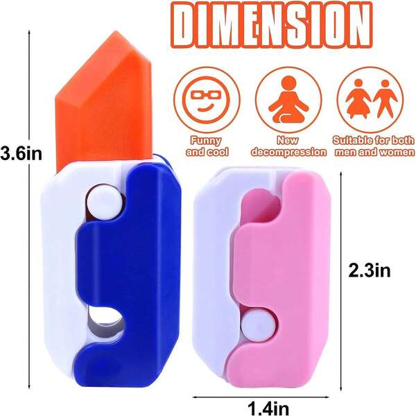 Gravity Defying Knife Fidget Toy, 3d Printed Gravity Defying Knife ...