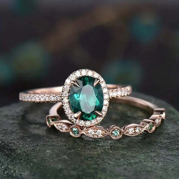 3pcs/set Women's Fashionable Oval Shaped Ring, Suitable For Daily Wear ...