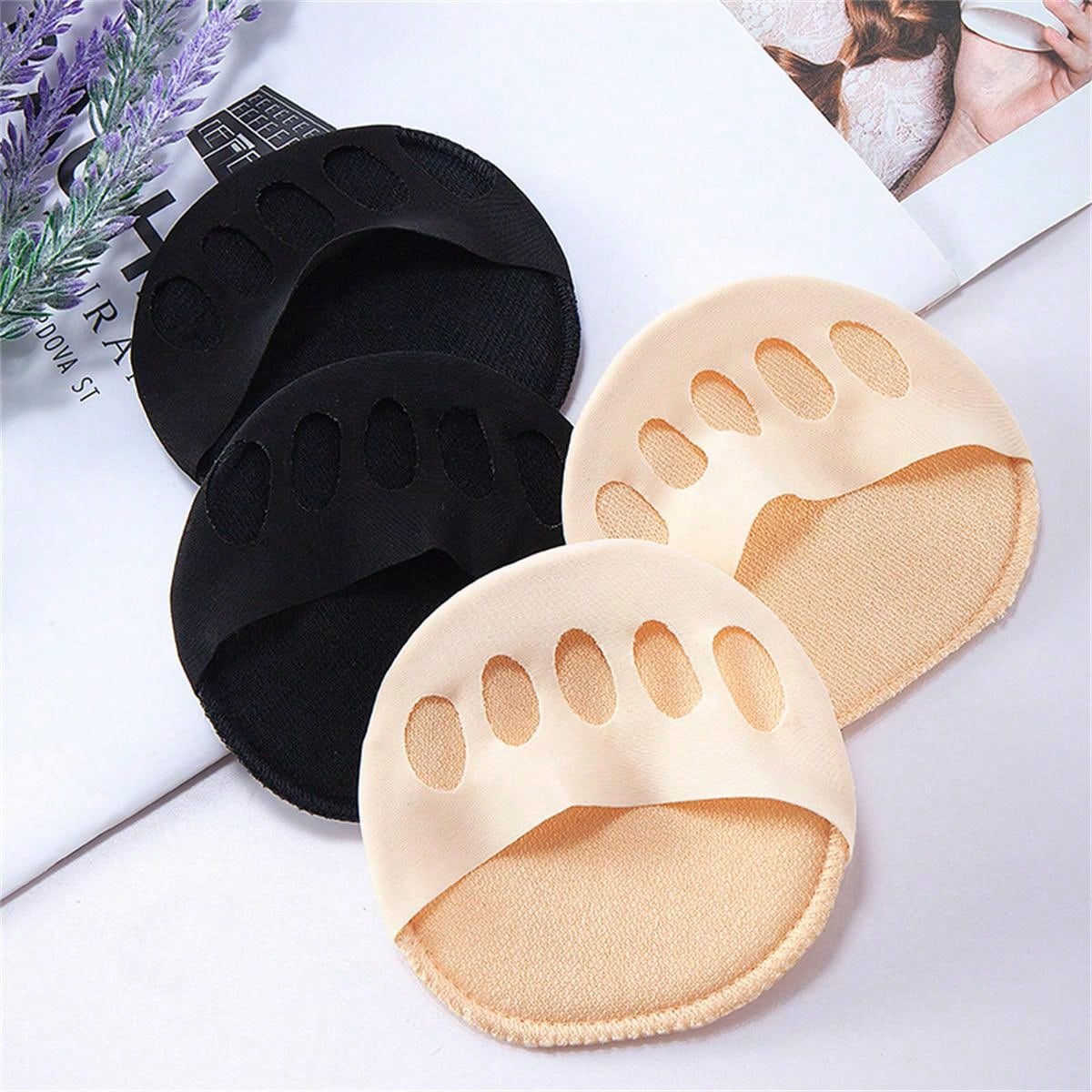 1pair Five Toes Forefoot Pads for Women High Heels Half Insoles ...