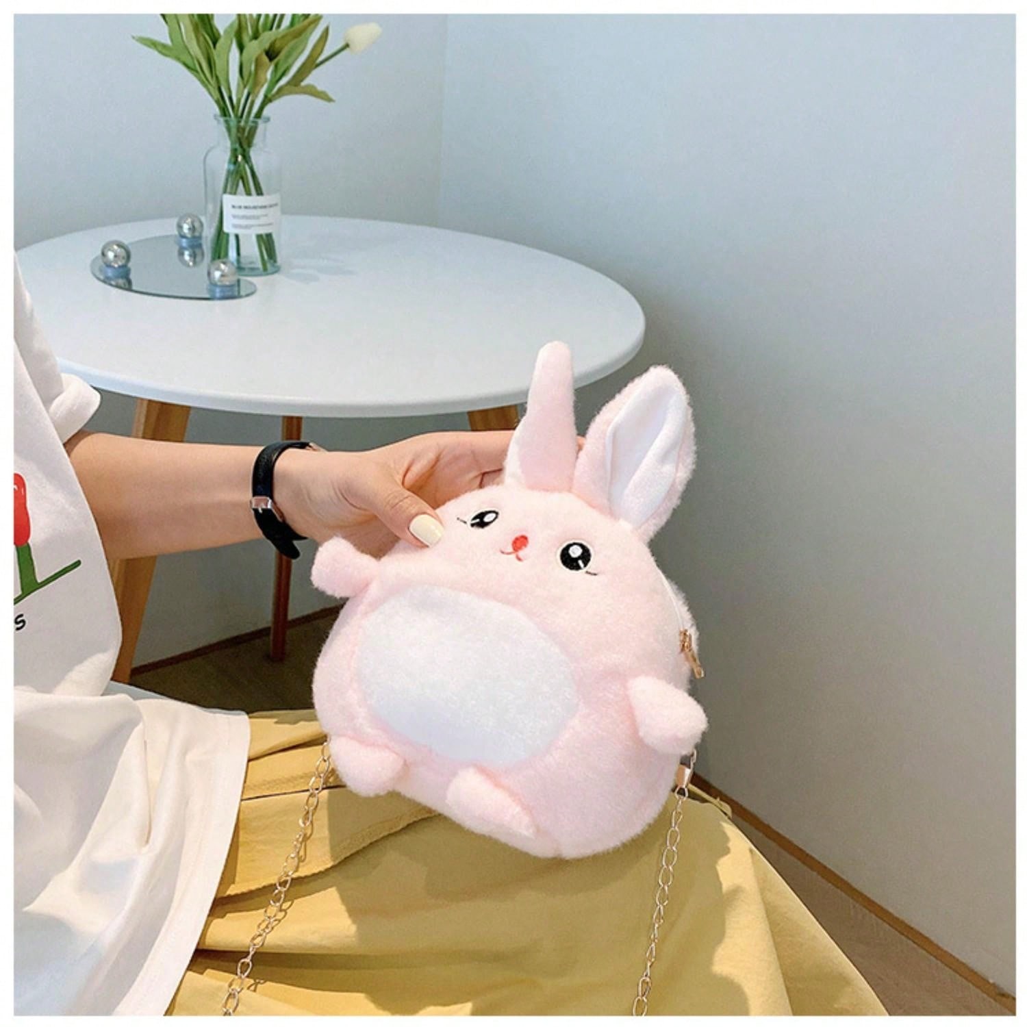 Bunny plush bag(Shoulder strap 120cm ) | SHEIN USA