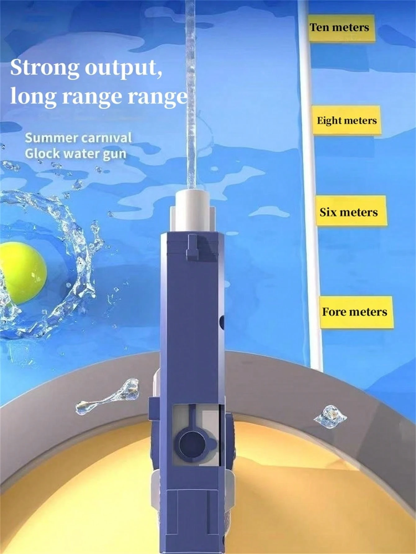 1pc Gray Outdoor Pool Beach Toy Water Gunguns Plastic,Pool,Realistic ...