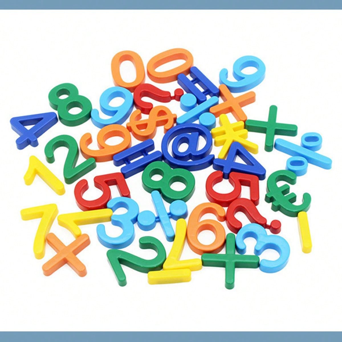 Educational Magnetic Letters And Numbers Toy Set With Plastic Storage ...