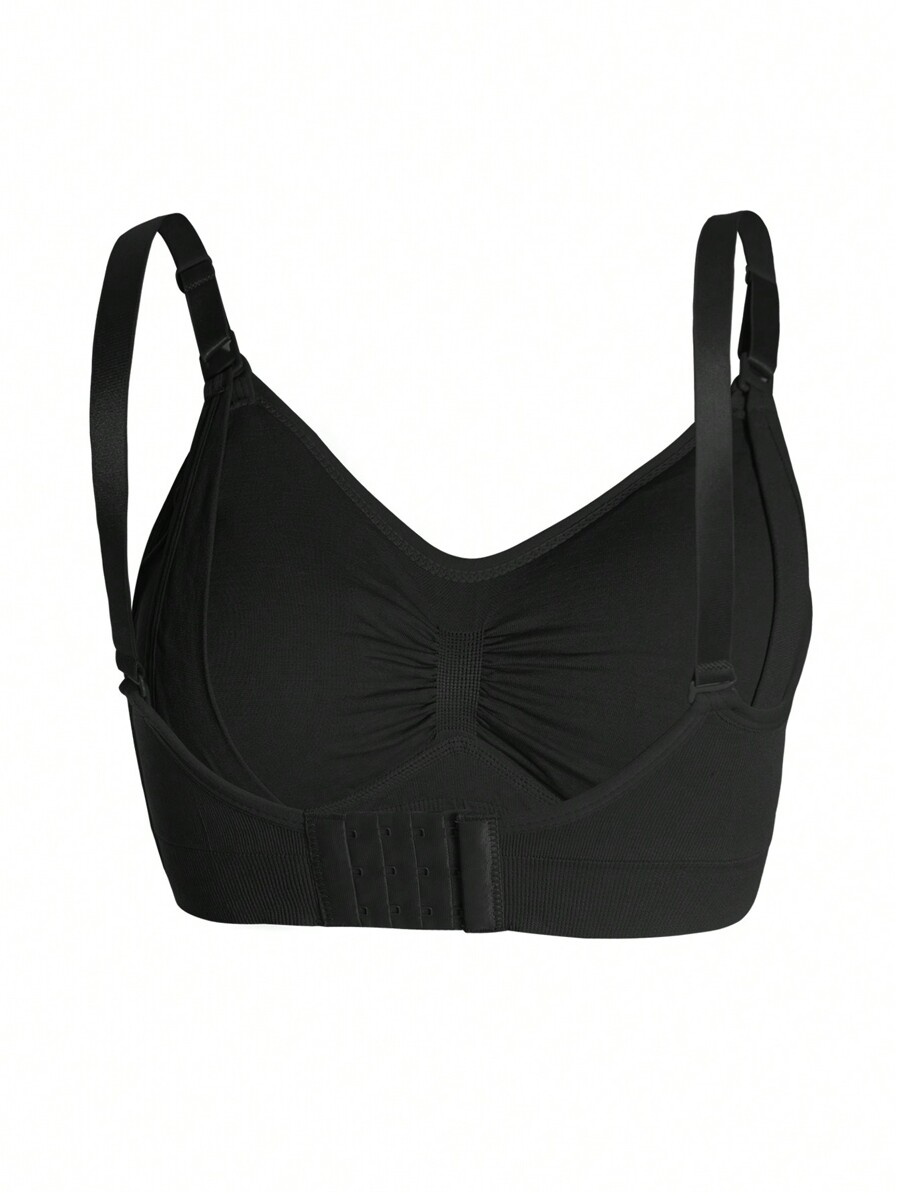 3-Pack Nylon Maternity Underwear Nursing Bra Without Underwire Front ...