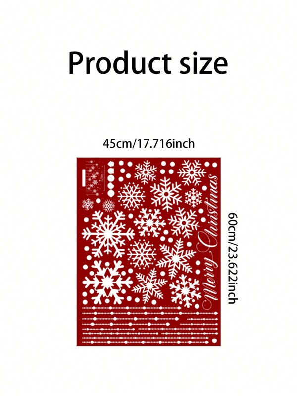 1pc Christmas Decoration Window Sticker, Waterproof, For Shopping Mall ...