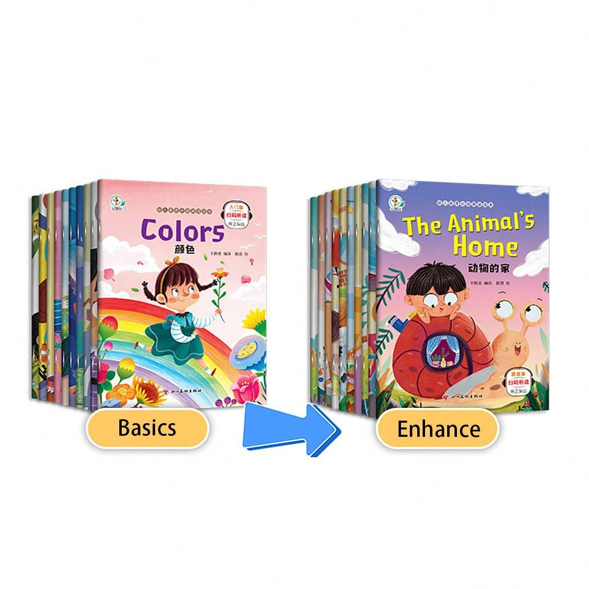 20 Books: New English Picture Books Set For Kids Learning To Read ...