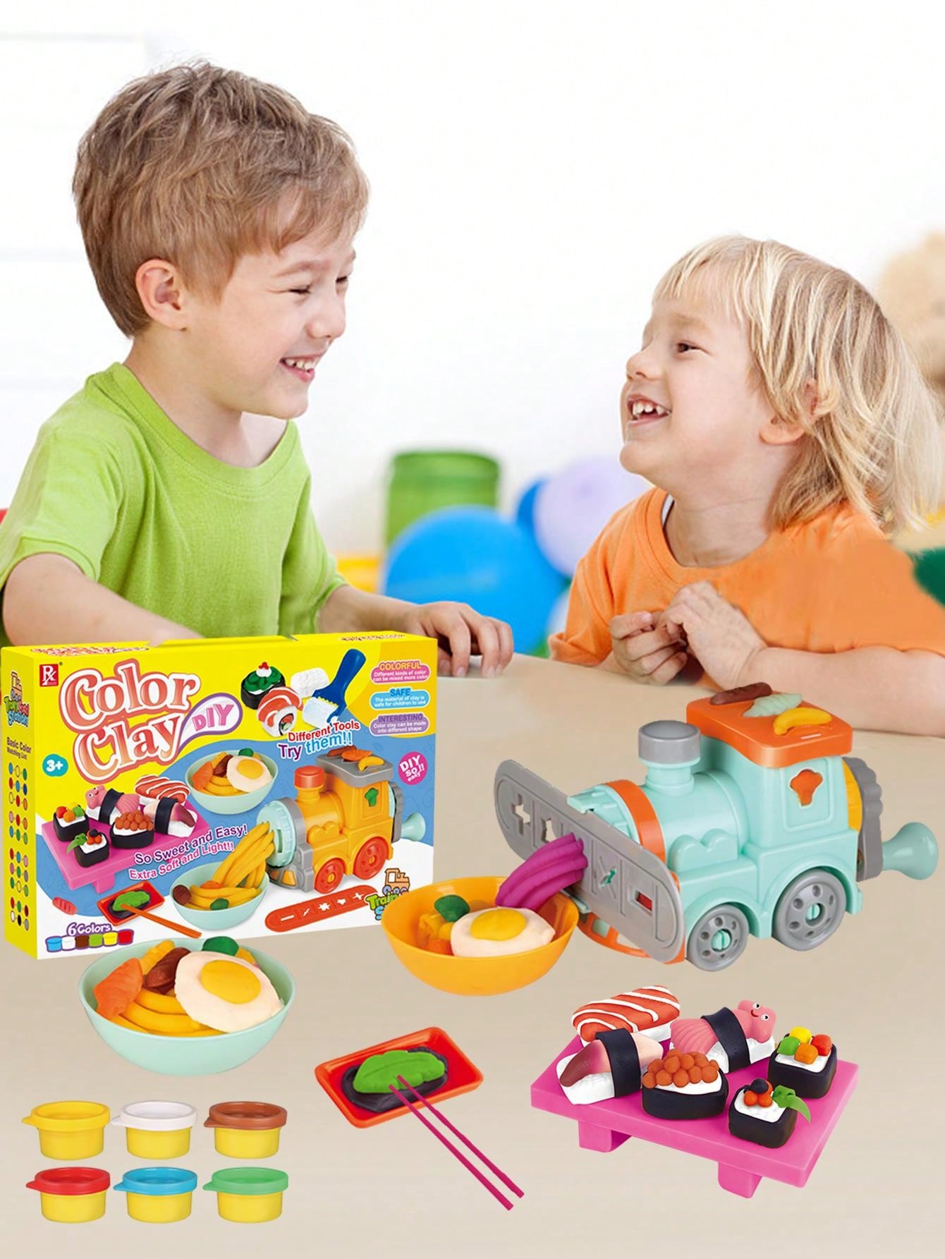Toys Kitchen Set For Kids 3-8, Play Dough Set,Playdough Tools,Pretend ...