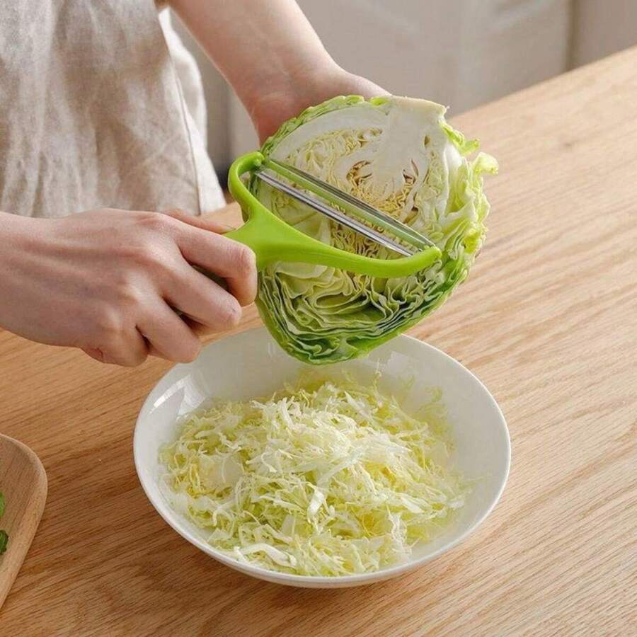 1pc Stainless Steel Cabbage Shredder & Fruit Vegetable Peeler For Home ...