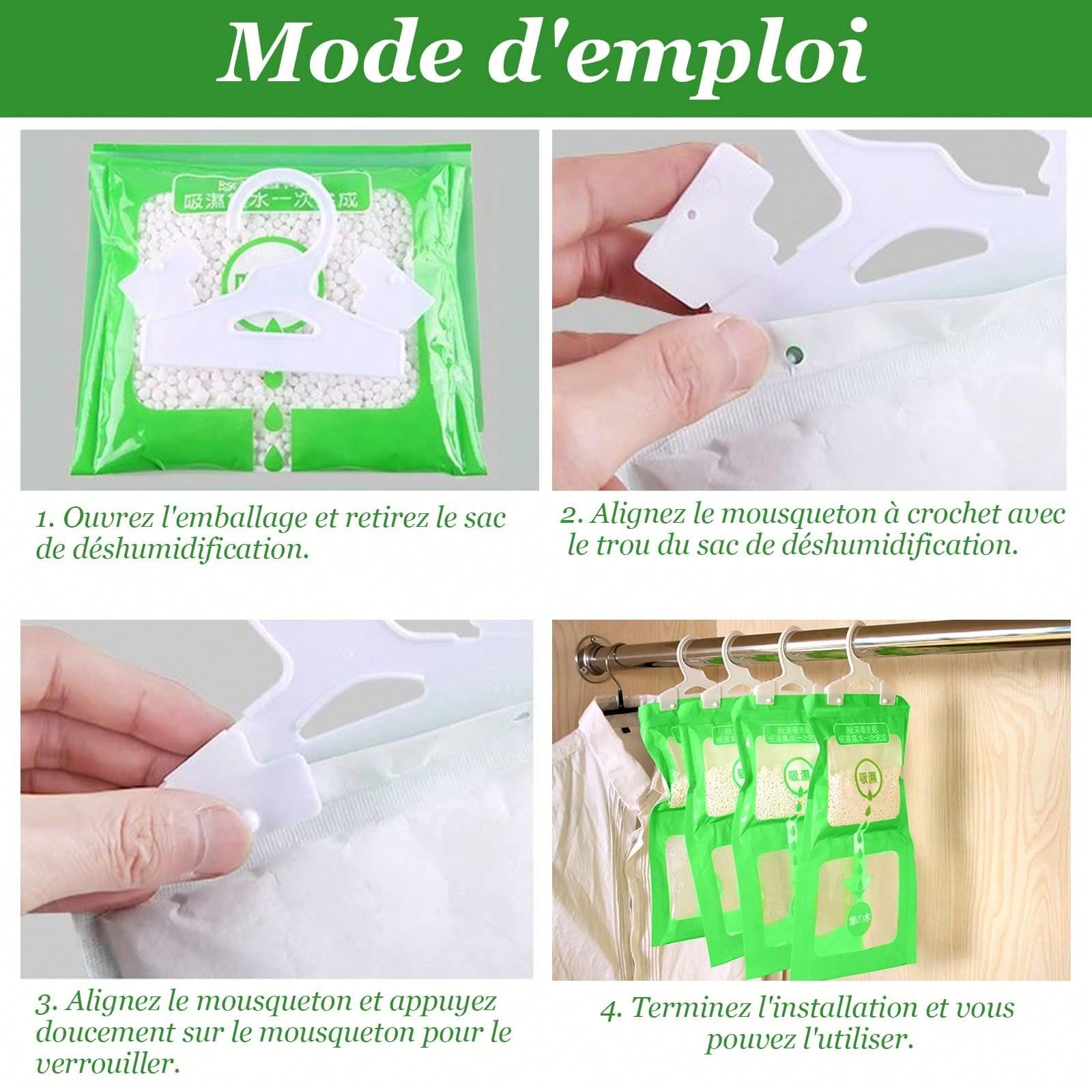 10pcs Closet Moisture Absorber, Hanging Dehumidification Bag For Anti ...