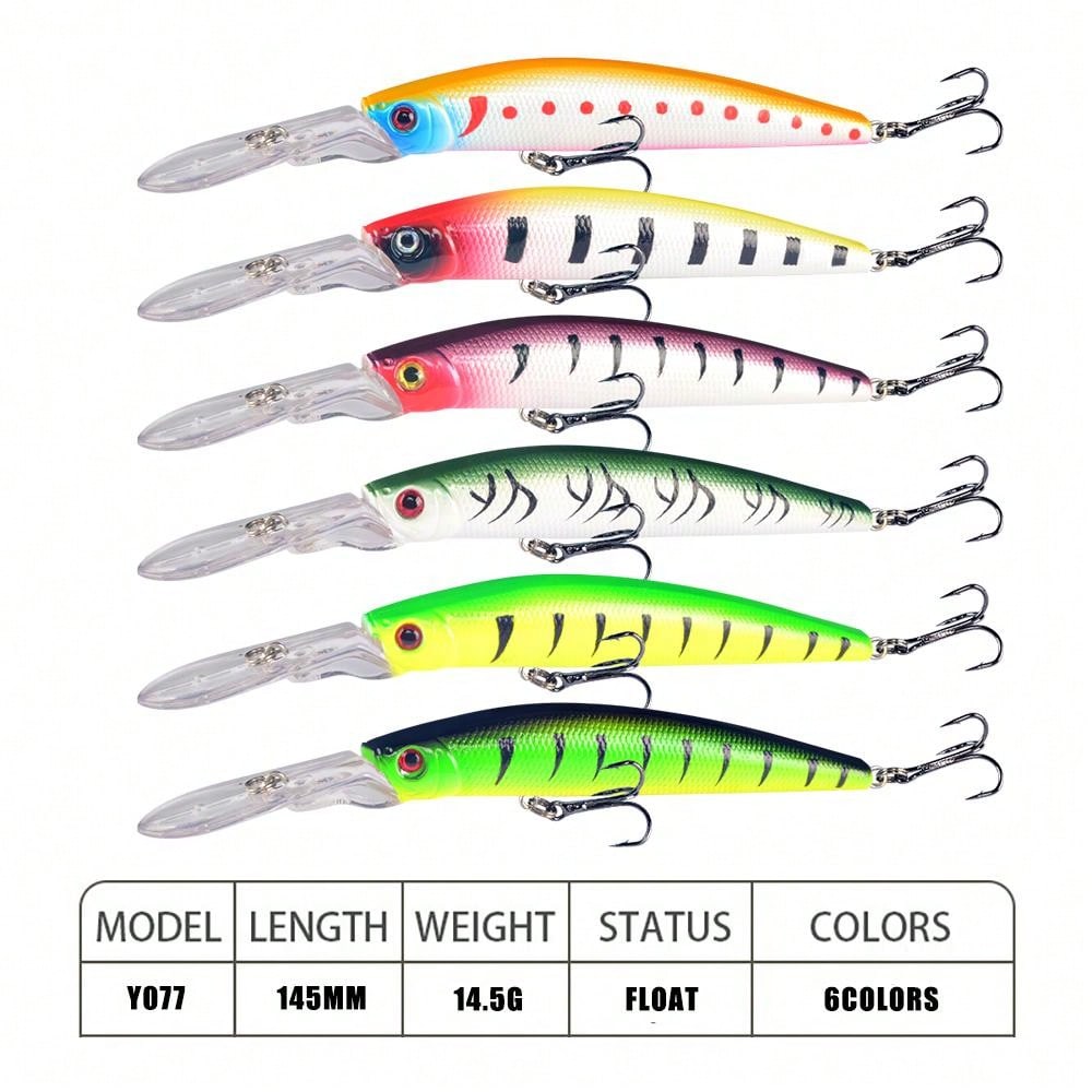 17cm 24g Topwater Fishing Lure Minnow, Long Tongue, Imitation Fish ...