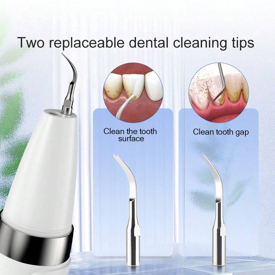 Ultrasonic Tooth Cleaner - Plaque Remover For Teeth Remove Teeth Stain ...